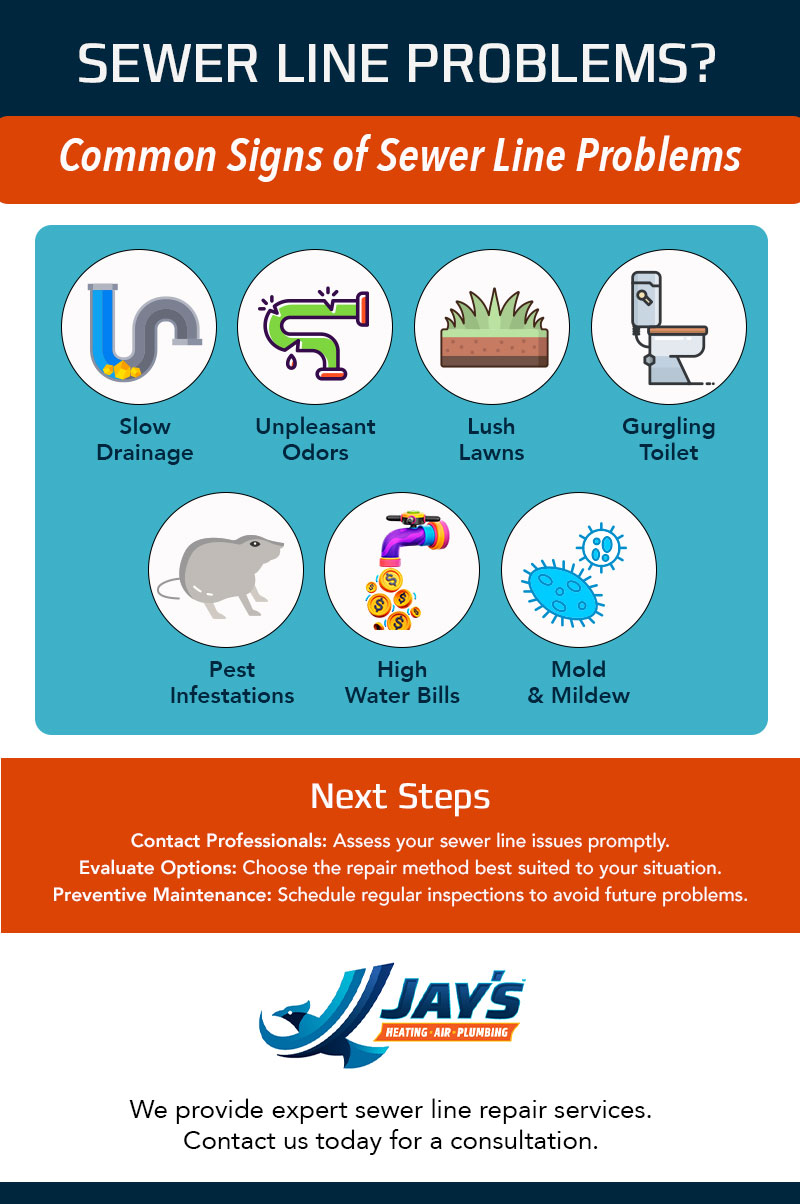 Sewer Line Problems? Know Your Repair Options | Jay's Plumbing